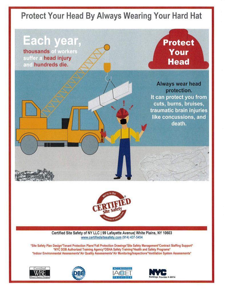 Protect Your Head By Always Wearing Your Hard Hat | Certified Site Safety